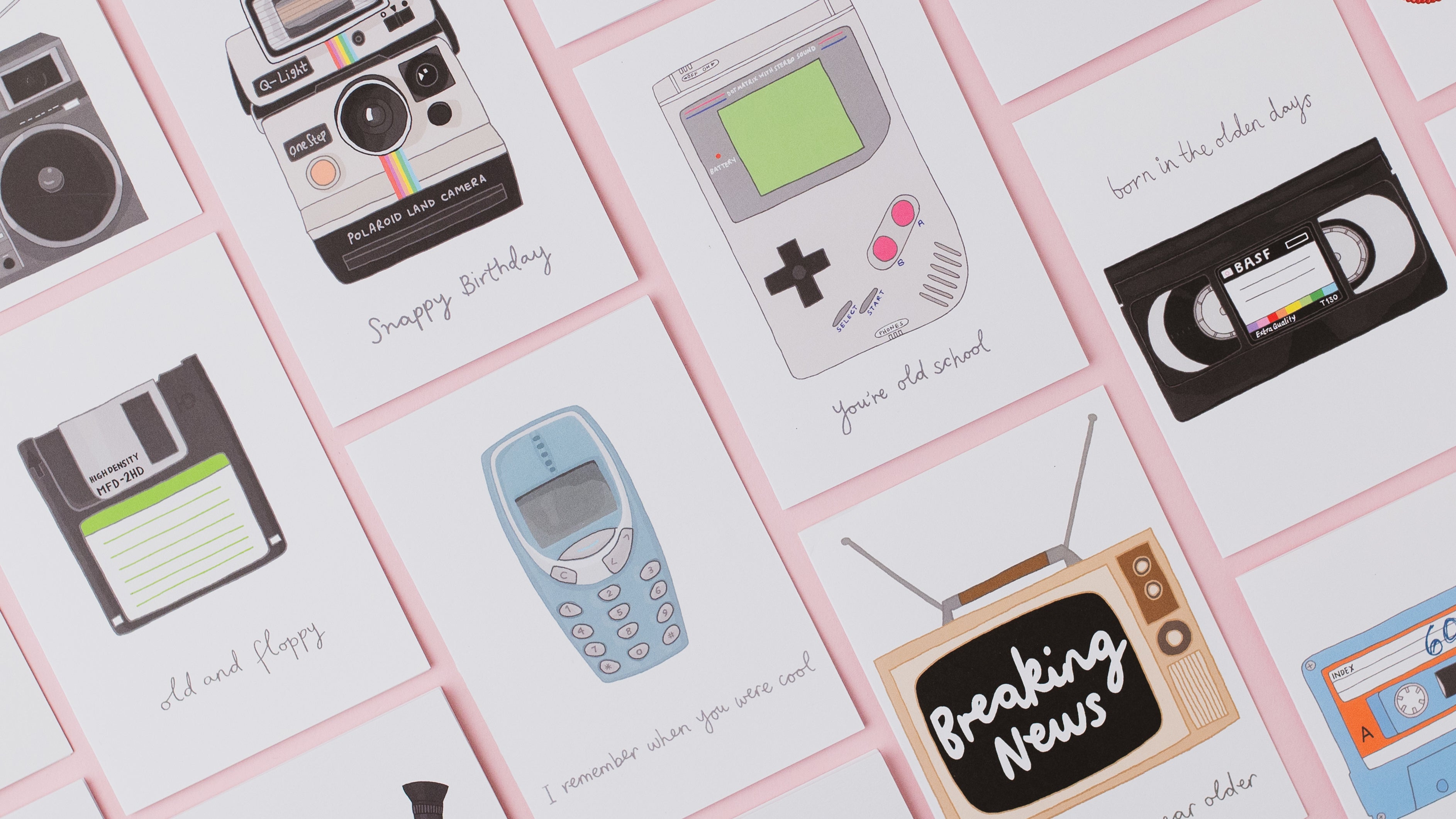 Retro Birthday Cards | You've Got Pen On Your Face – You've Got Pen on ...